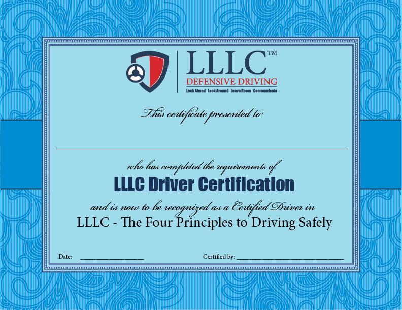 Driver Certificate – LLLC Marketplace